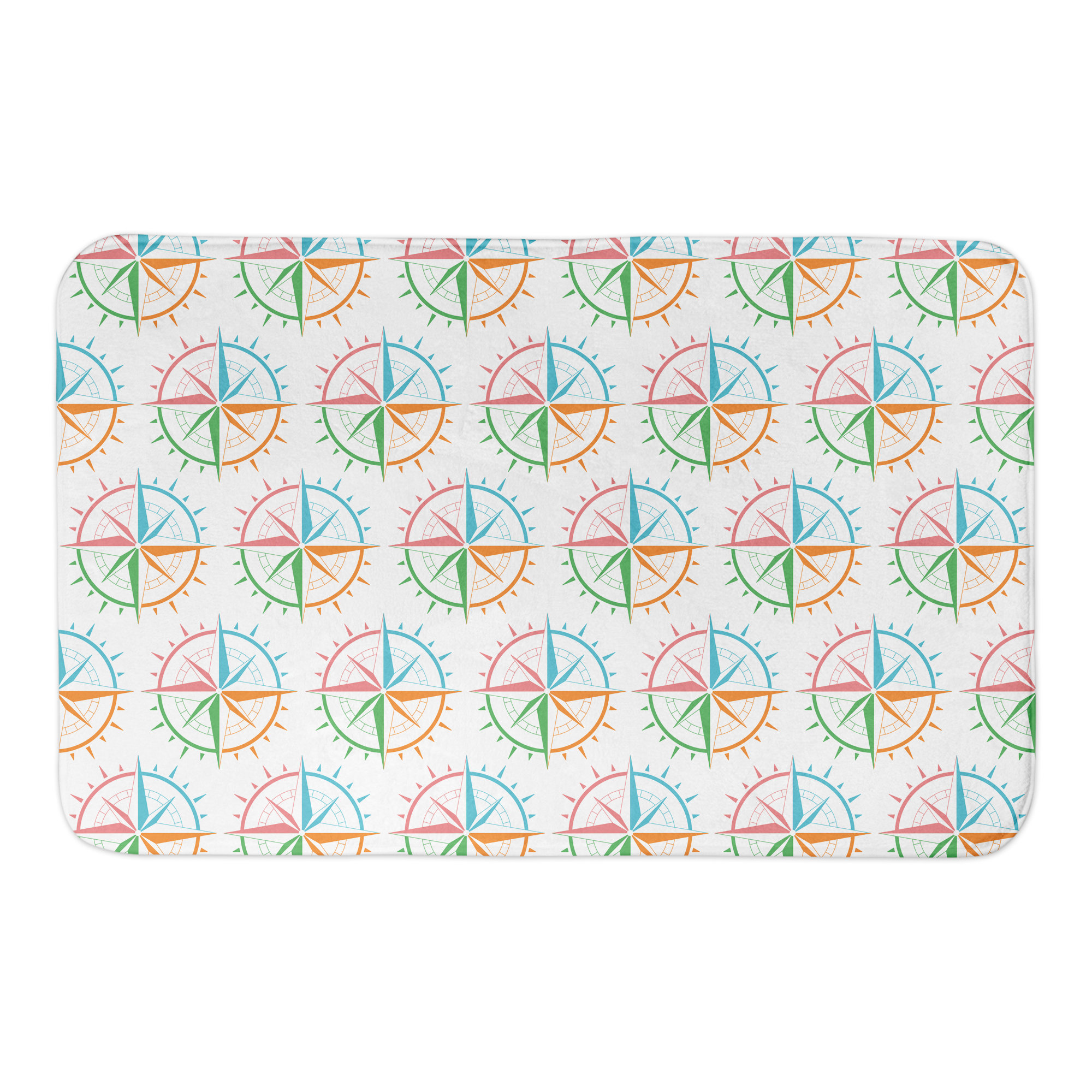 Designs Direct Creative Group Colorful Compass Pattern NULL | Wayfair