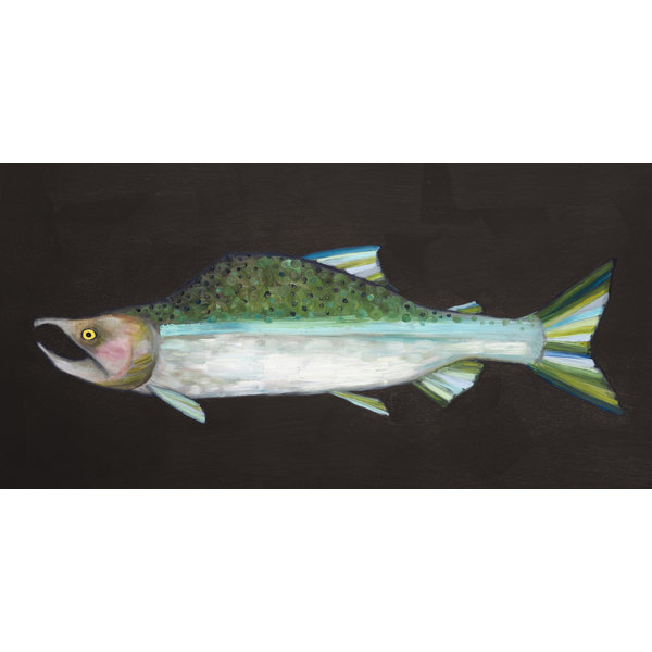 Millwood Pines Wild Salmon by Eli Halpin - Wrapped Canvas Painting ...