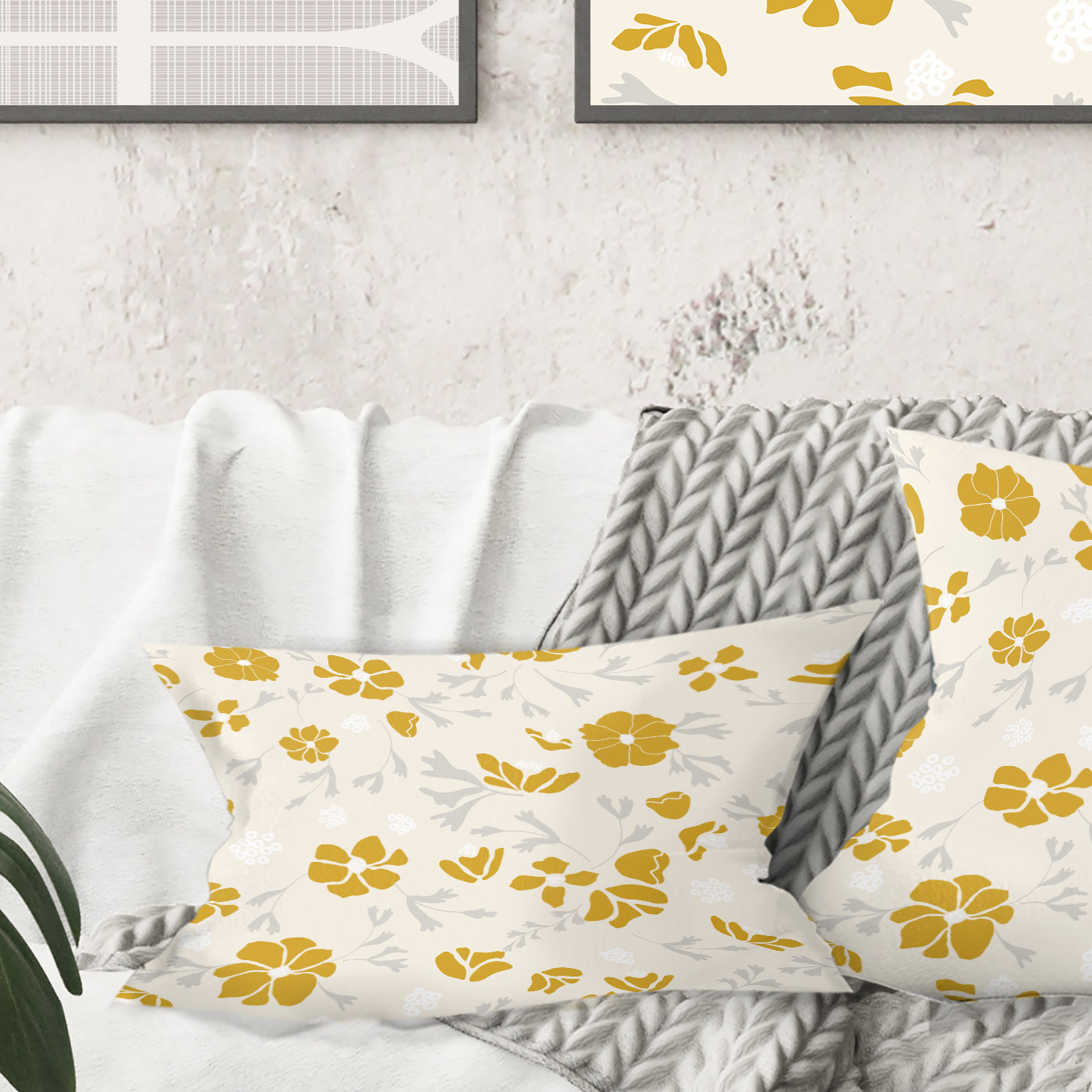 Design Art Retro Handdrawn Poppies III - Mid-Century Modern Printed ...