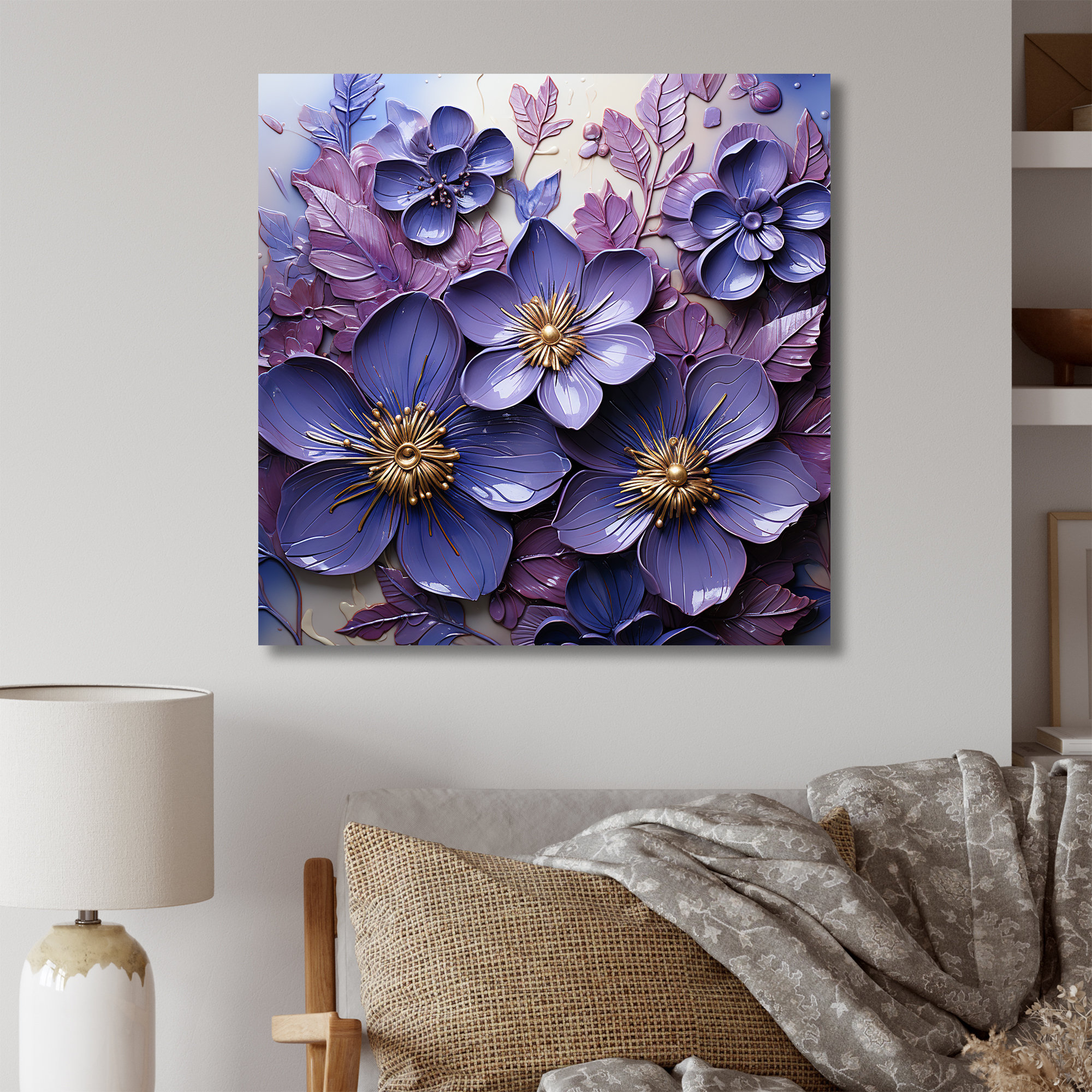 Design Art Royal Elegance II - Violets Wall Decor - Wayfair Canada