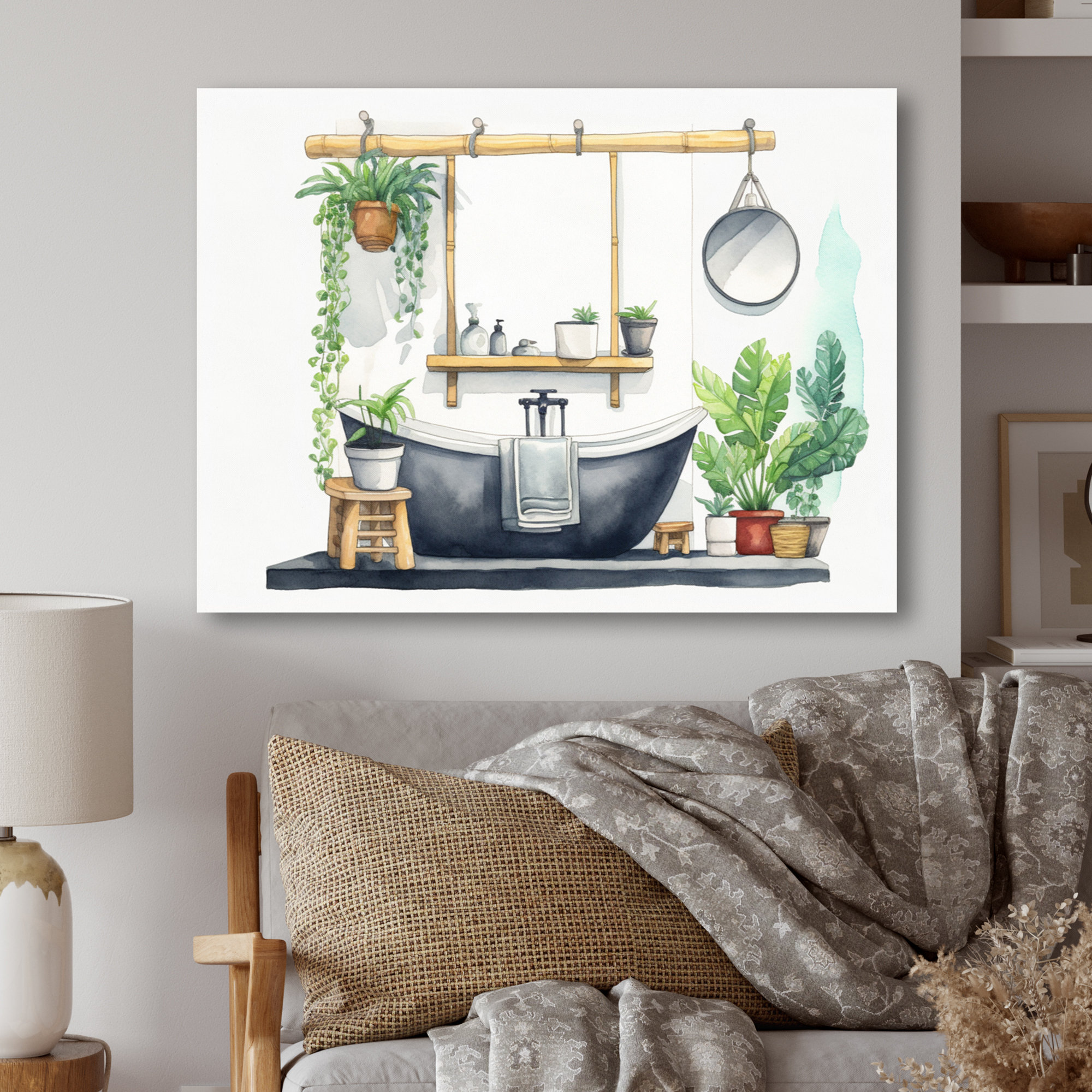 Red Barrel Studio® Natural Bathroom Decor III - Bathroom Metal Wall Art ...