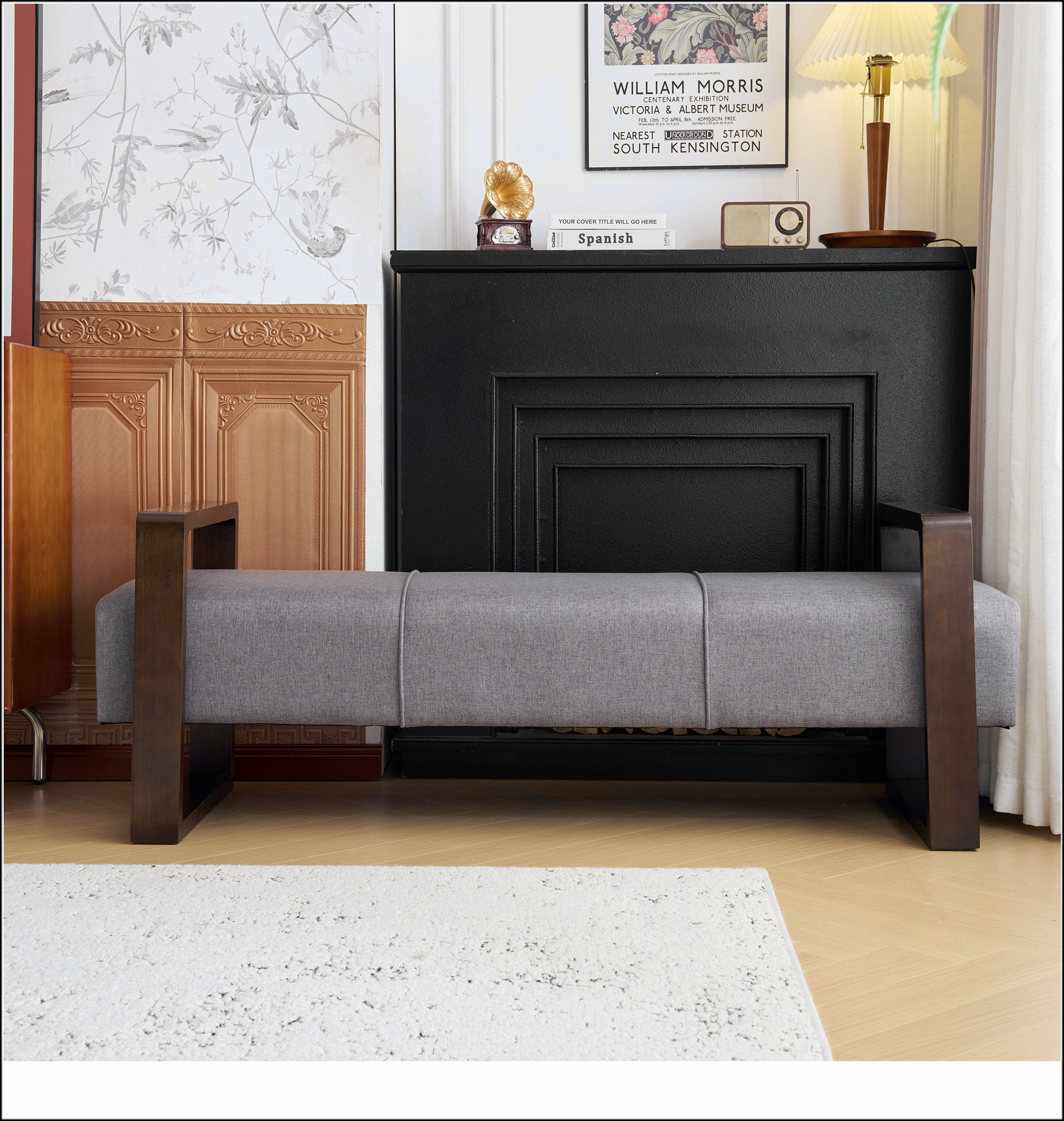 Ebern Designs Sleek and Stylish Long - shaped Ottoman | Wayfair
