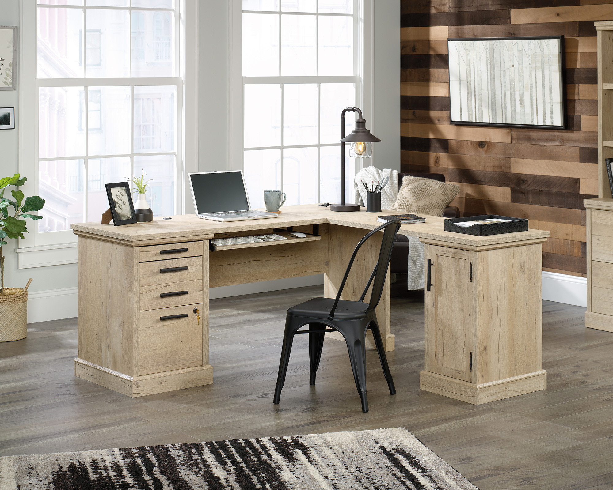 Crafters and Weavers Aspen Post L-Desk 66 X 66 | Wayfair