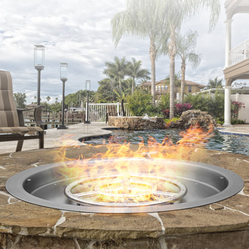 VEVOR 22.04'' Round Stainless Steel Fire Pit Accessory | Wayfair