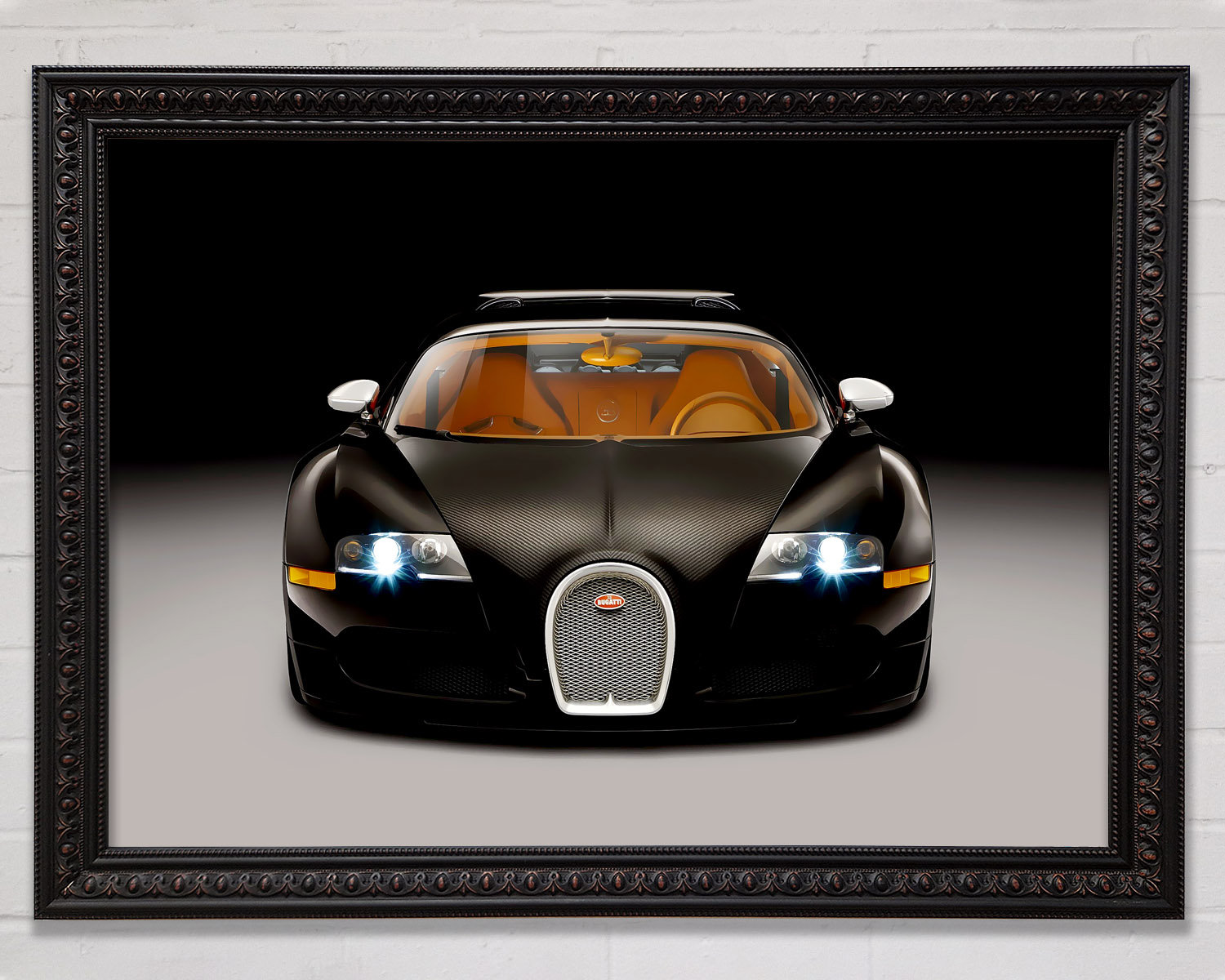 Bright Star Bugatti Veyron Silver - Single Picture Frame Art Prints ...