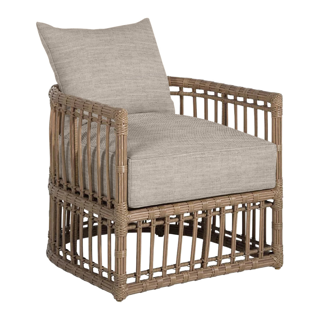 Summer Classics Newport N-Dura Resin Wicker Outdoor Woven Barrel Chair ...