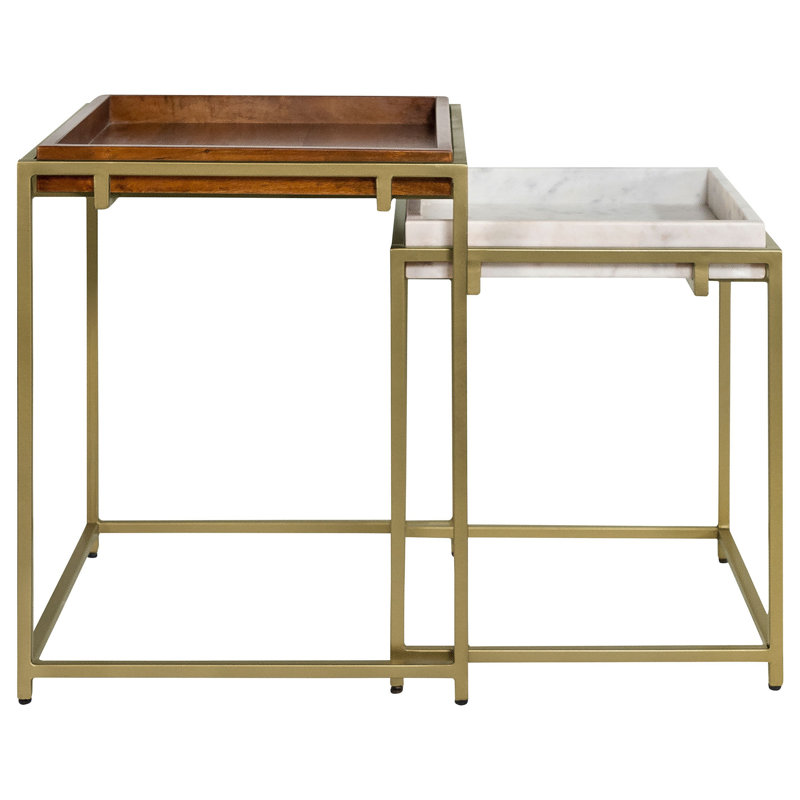 Everly Quinn Daquesha 2-Piece Nesting Table & Reviews | Wayfair