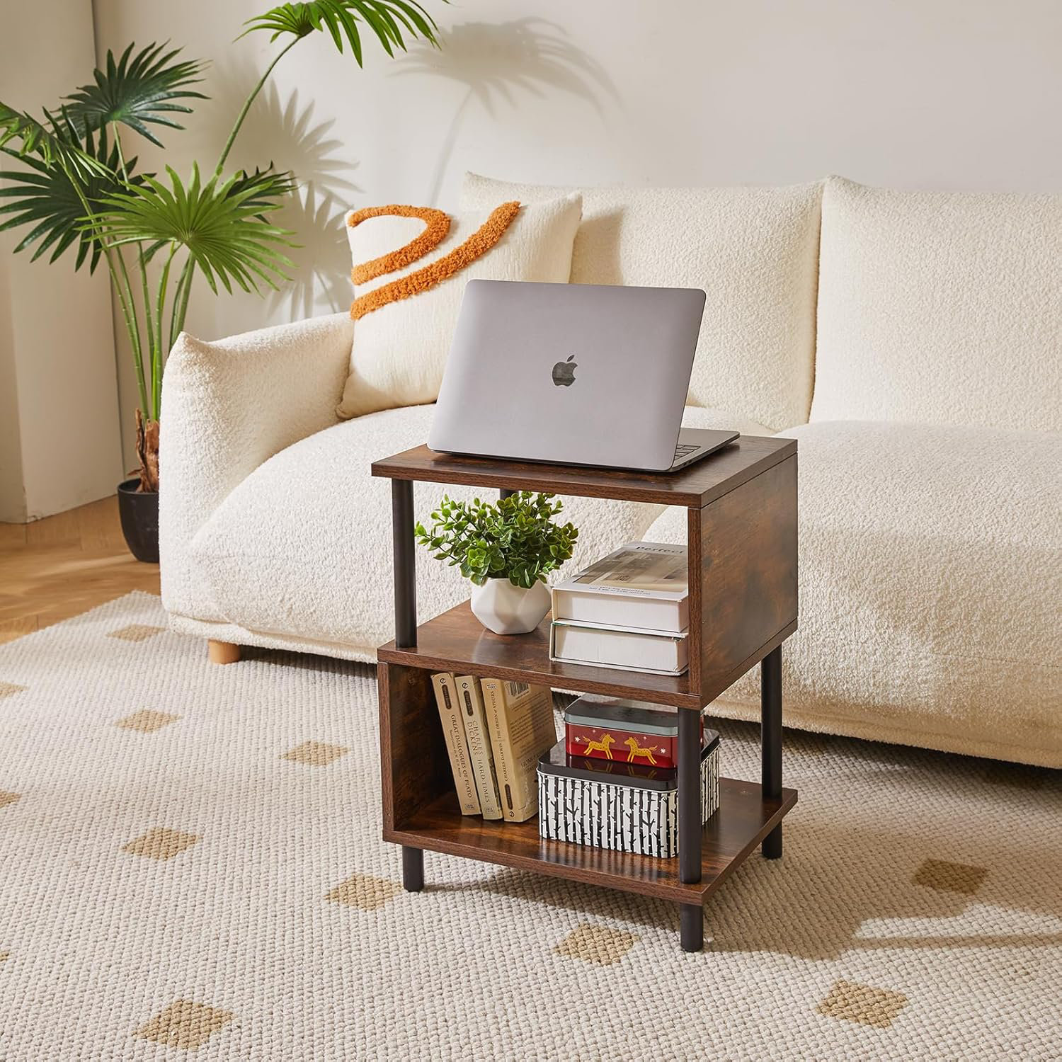 Ebern Designs Bedside Table Small Night Stand, Small Side Table With ...