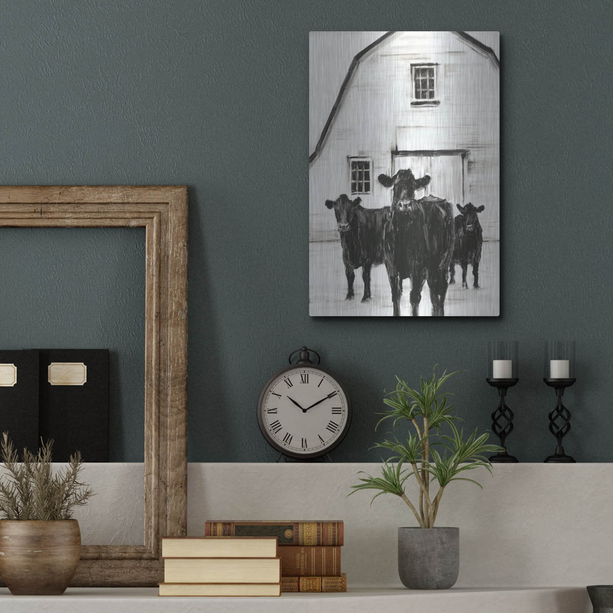 Ebern Designs Standing Around 2' by Ethan Harper Metal Wall Art | Wayfair