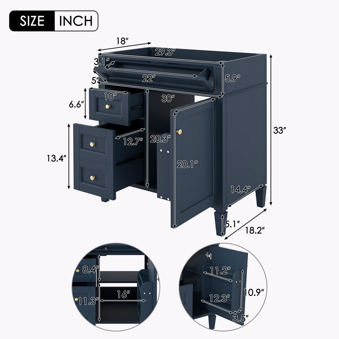 SDKhome Bathroom Vanity Bases without Top Sink | Wayfair