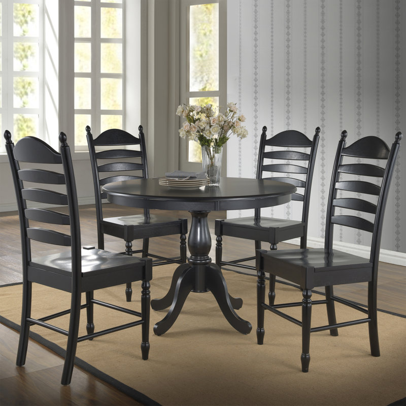 Andover Mills™ Rebekah Round Solid Wood Base Dining Table & Reviews ...