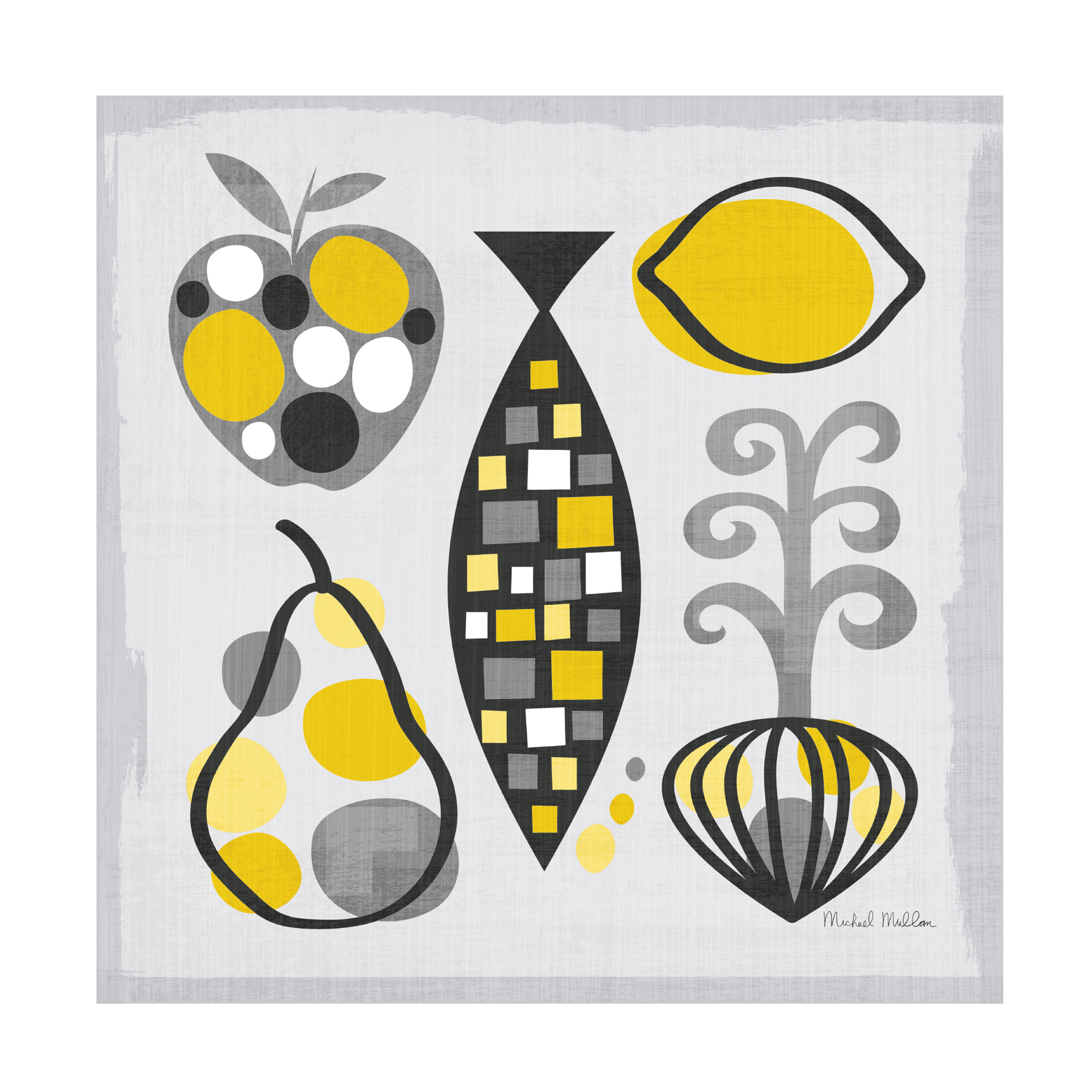 August Grove® Modern Kitchen Square III Yellow On Canvas by Michael ...