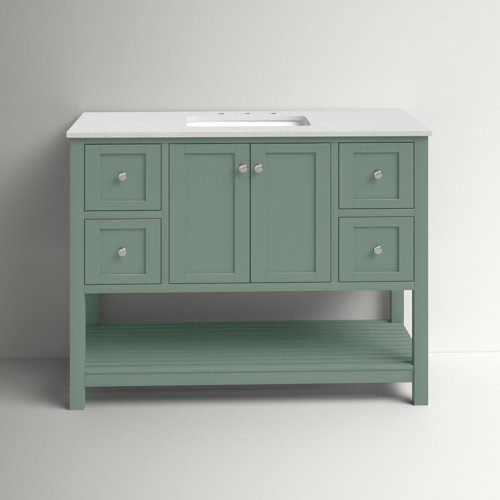 Green Bathroom Vanities You'll Love | Wayfair