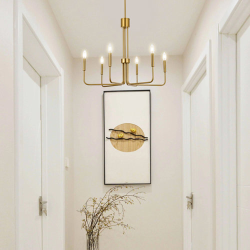 Gracie Oaks Qmari 6 - Light Dimmable Classic / Traditional Chandelier ...