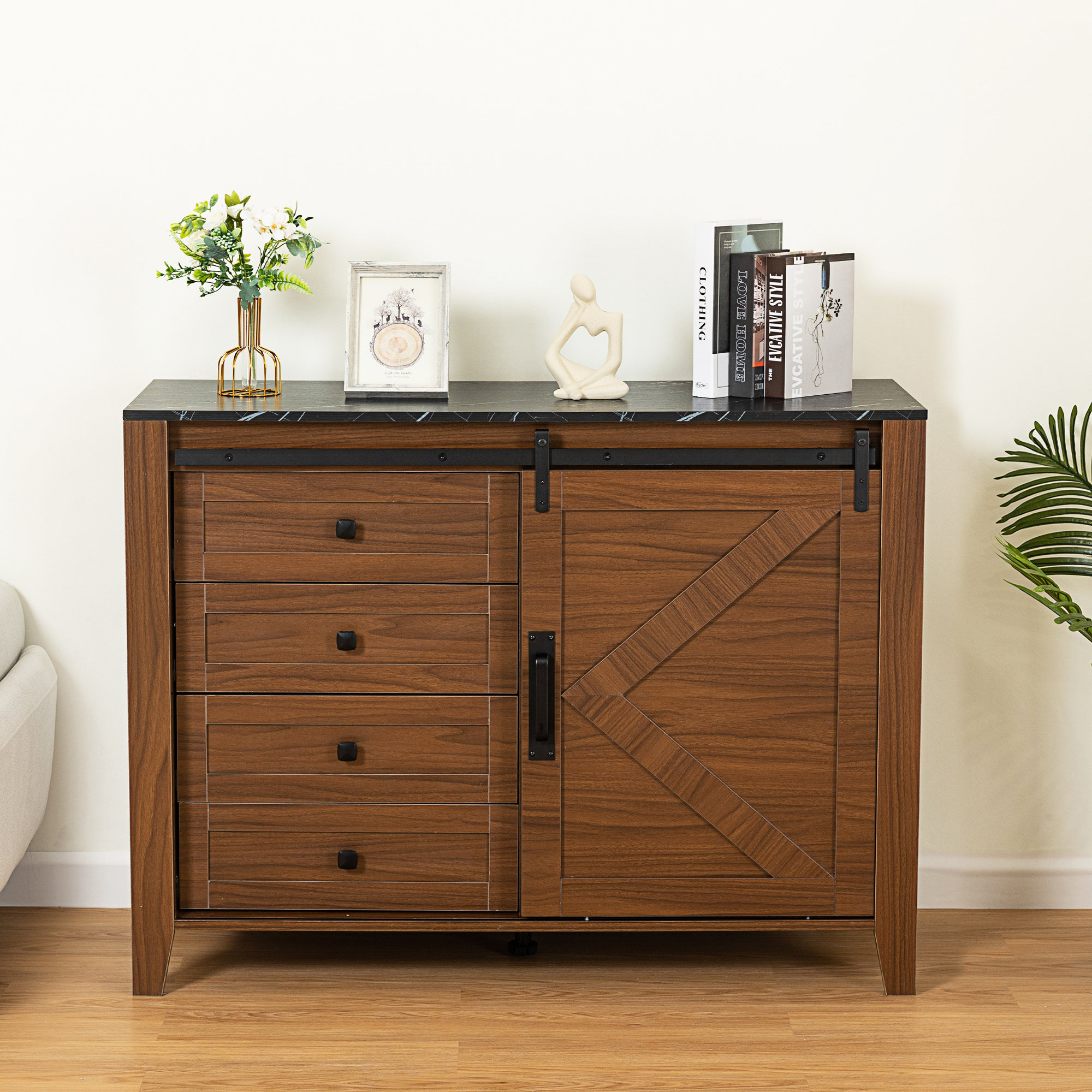 Latitude Run® Buffet Server Console, Drawer Dresser , hallway table ...