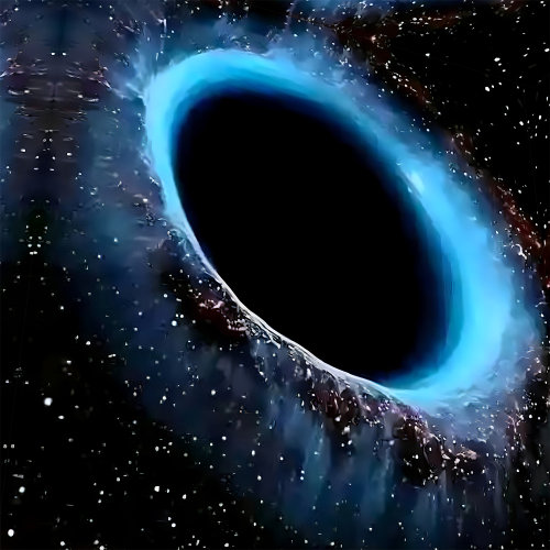 Wet Paint Printing H69387 Blue Black Hole Space Square Astronomy ...