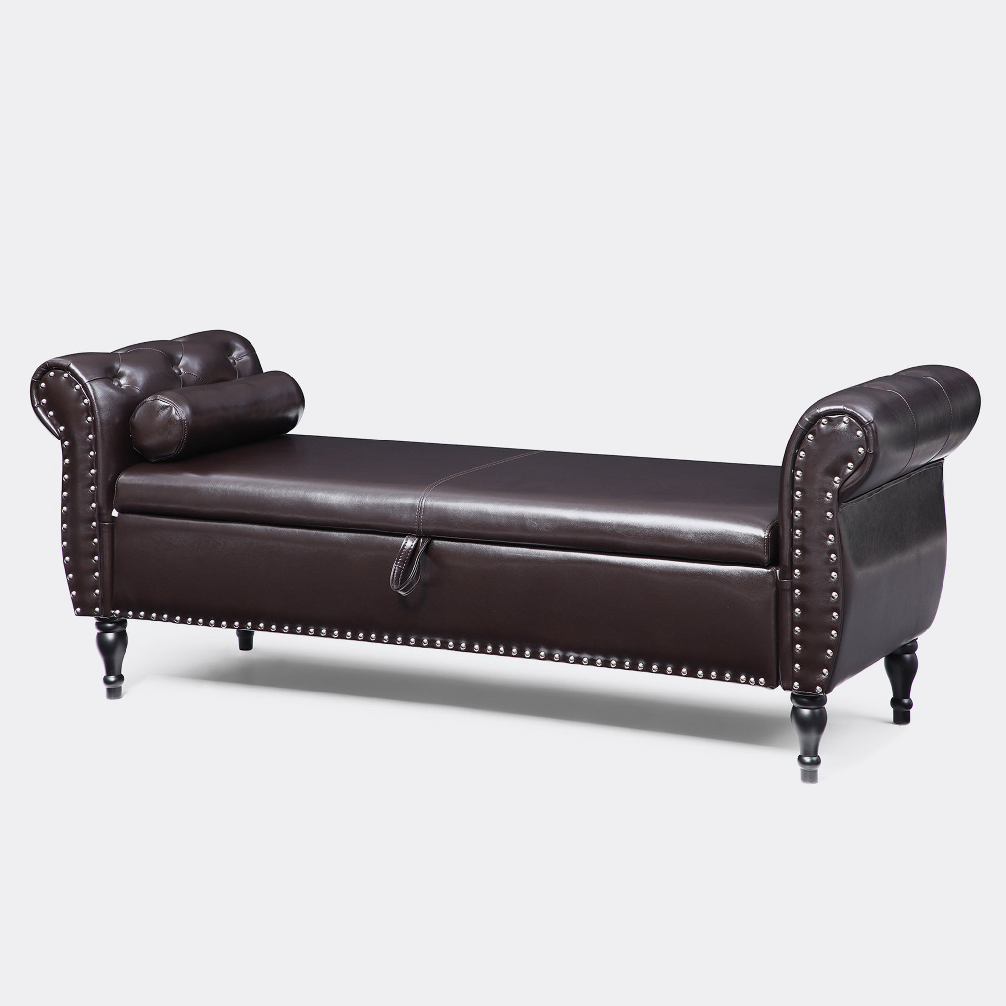Alcott Hill® Peden Faux Leather Upholstered Storage Bench | Wayfair