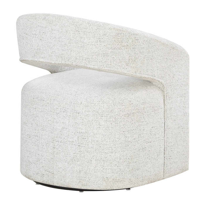 Wrought Studio Jaidie Upholstered Swivel Barrel Chair | Wayfair