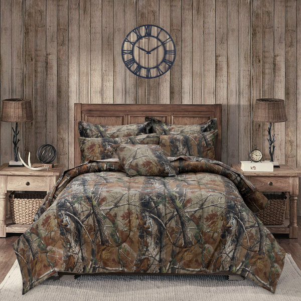 Realtree All Purpose Camo Comforter Set Polycotton Rustic Farmhouse ...