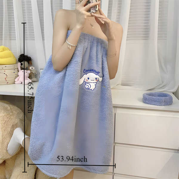 Trinx Jerrame Woven Fabric Bath Towel，Shower Cap, Headband Bath Towels ...