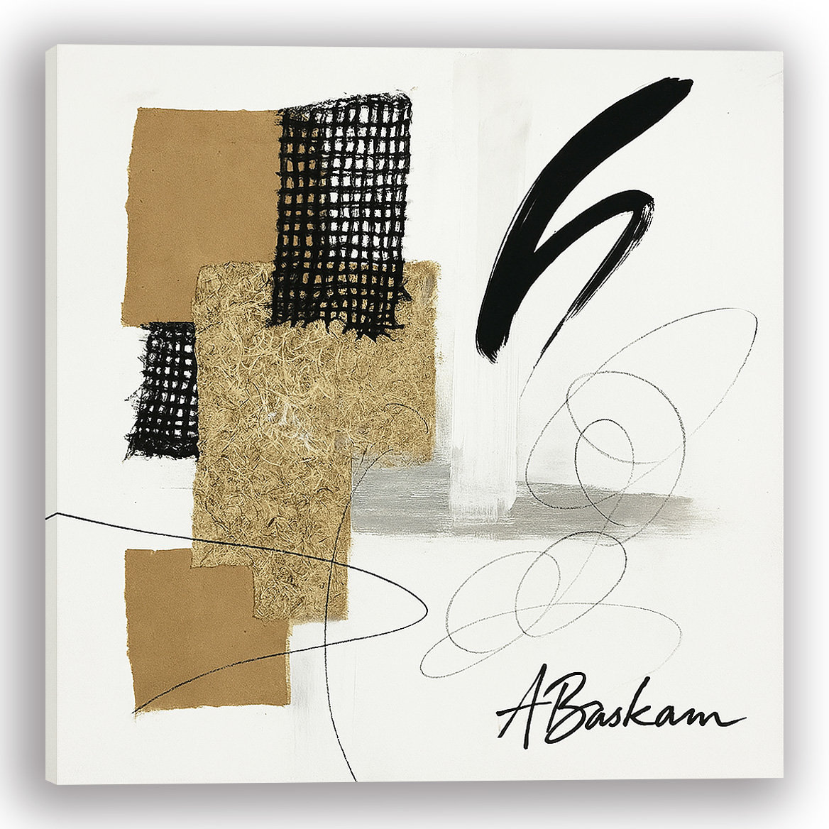 Wrought Studio™ “Urban Threads” by A. Baskam – Wrapped Canvas Wall Art ...