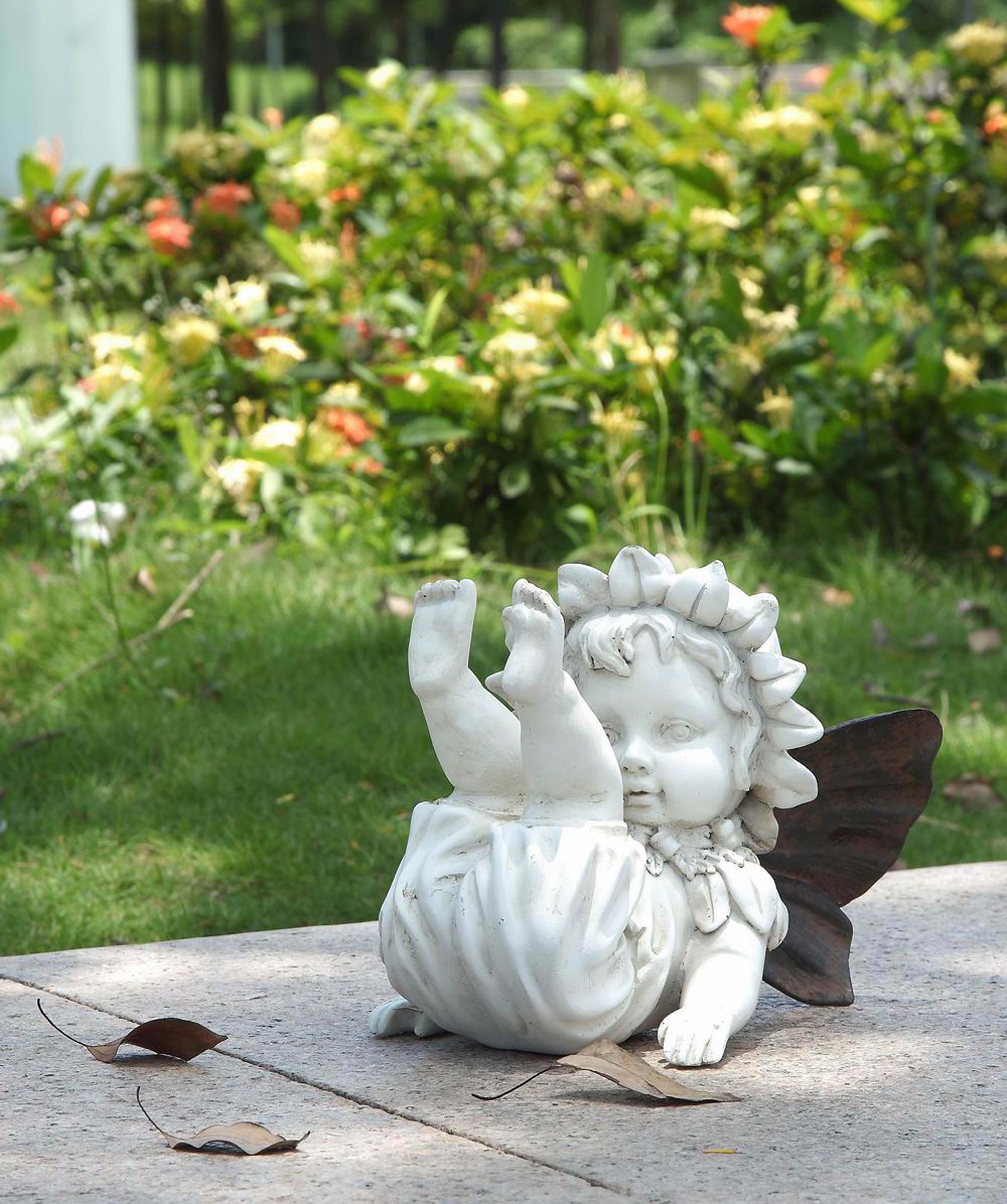 Hi-Line Gift Ltd. Falling Down Baby Fairy Statue & Reviews | Wayfair