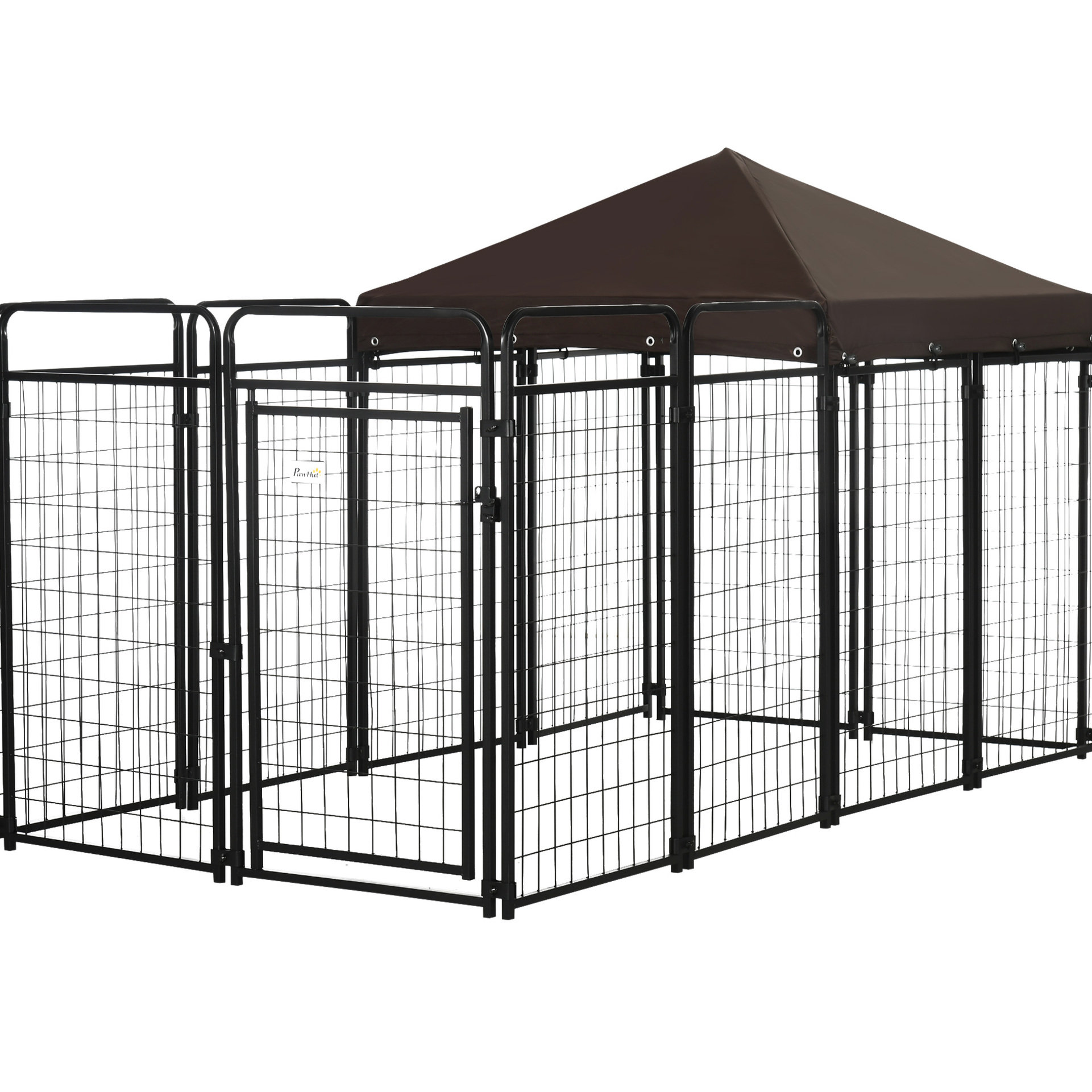 Hokku Designs Large Outdoor Dog Kennel, 9.3'X4.6'X5.2', Strong Steel ...