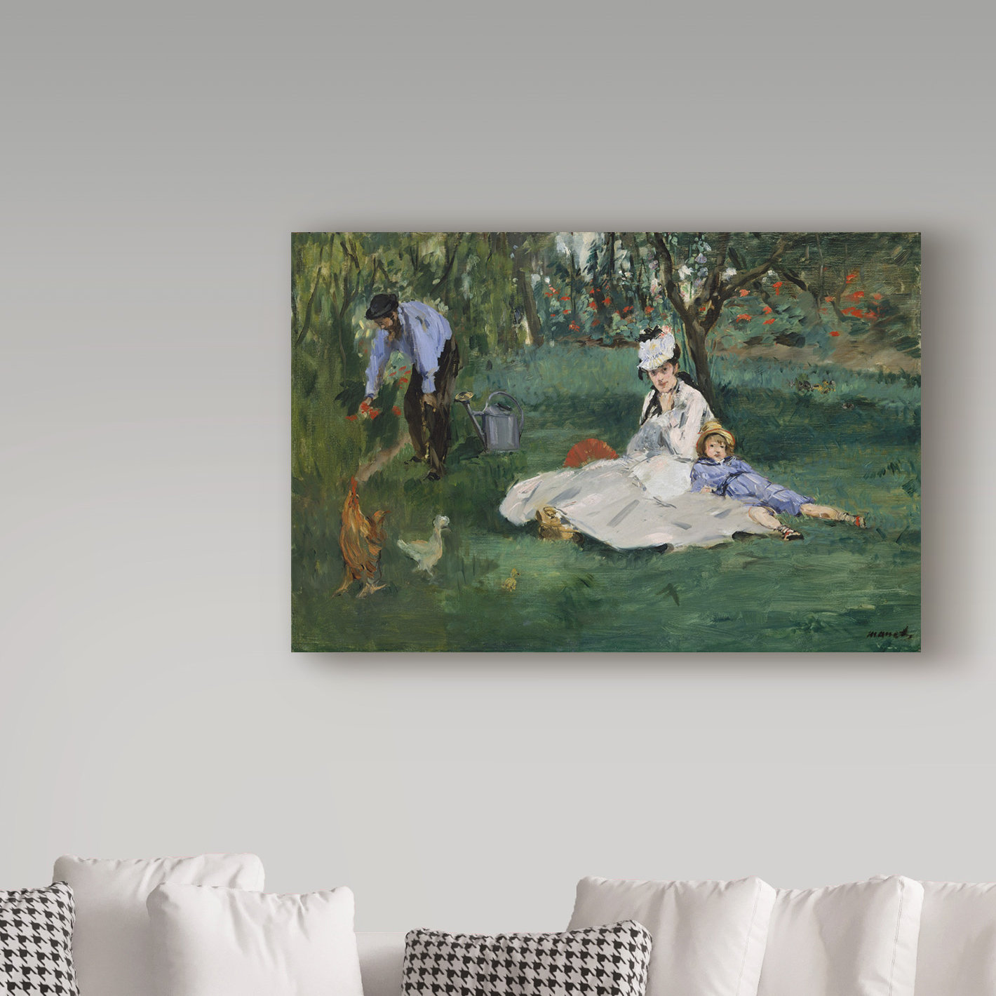 Vault W Artwork The Monet Family by Edouard Manet - Print on Canvas ...