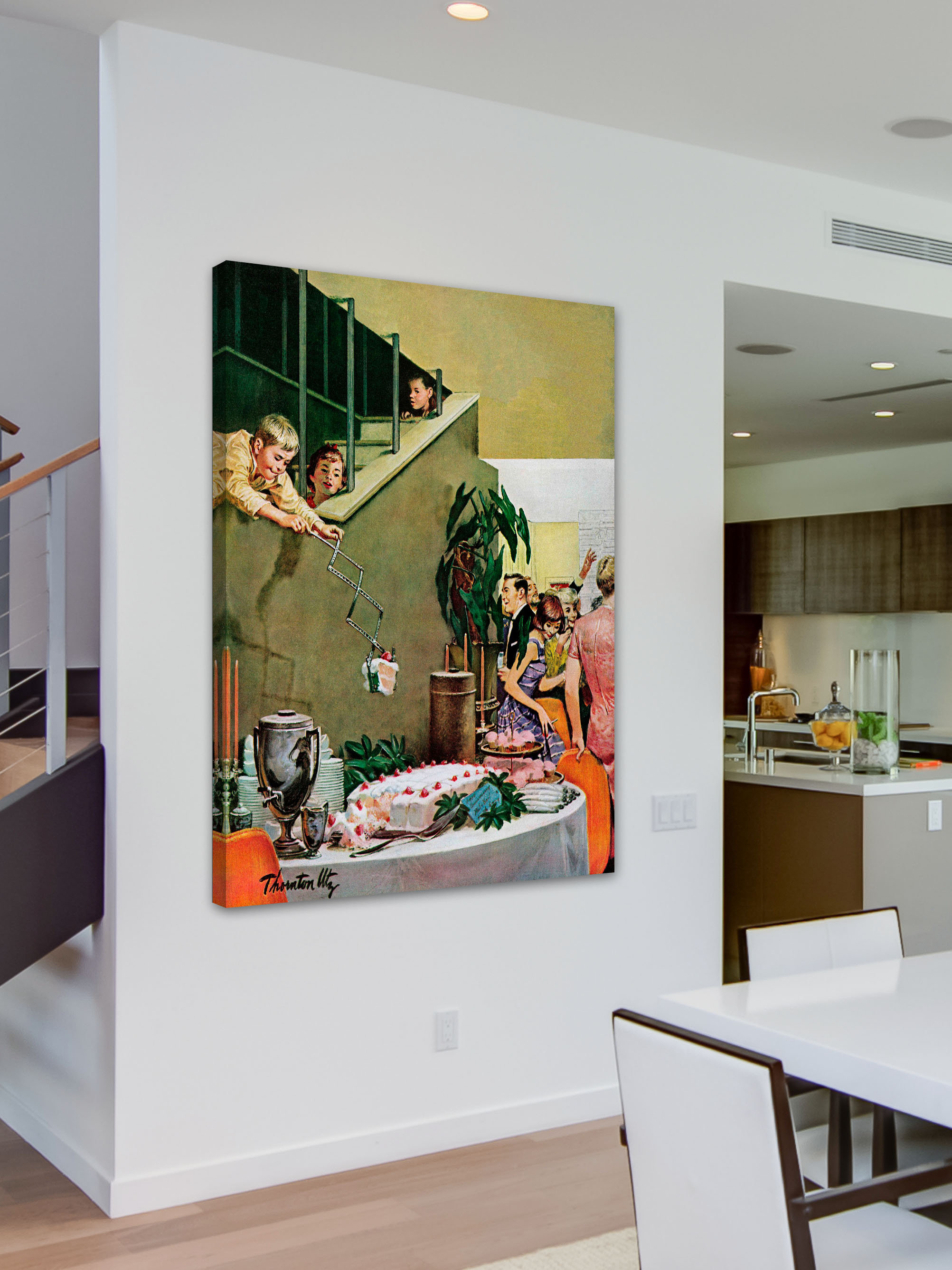 Marmont Hill Stealing Cake at Grownups Party by Thornton Utz Print on ...