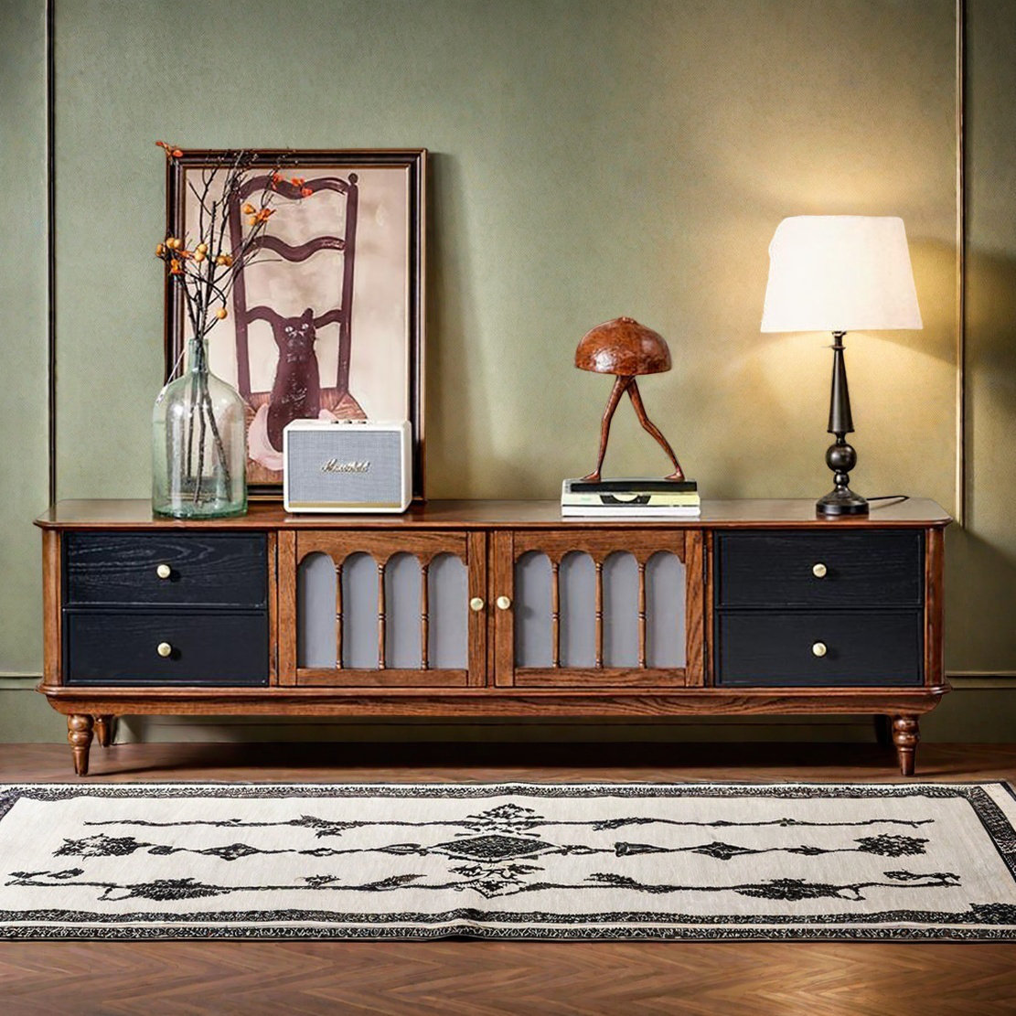 Wu's StylishVault American medieval TV cabinet - Wayfair Canada