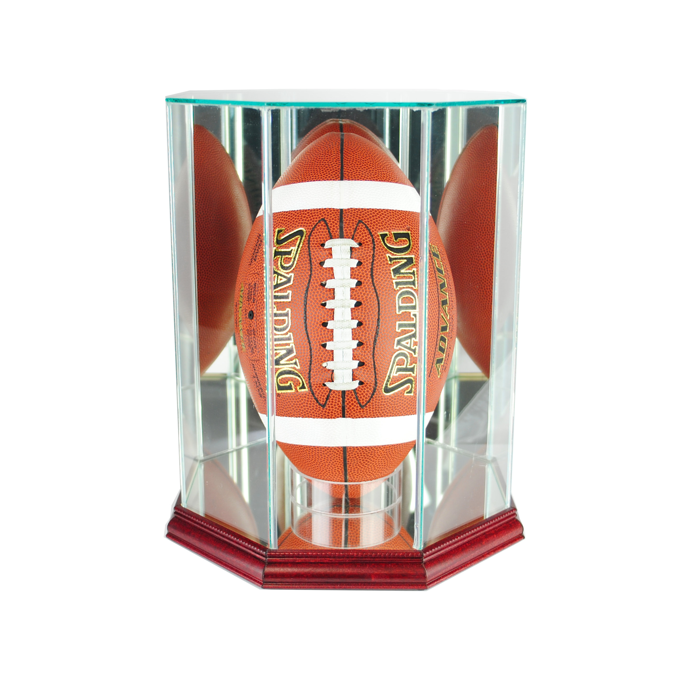 Perfect Cases and Frames Upright Octagon Football Display Case ...