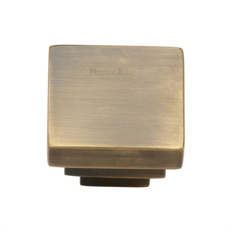 Heritage Brass Stepped Square Knob & Reviews | Wayfair.co.uk