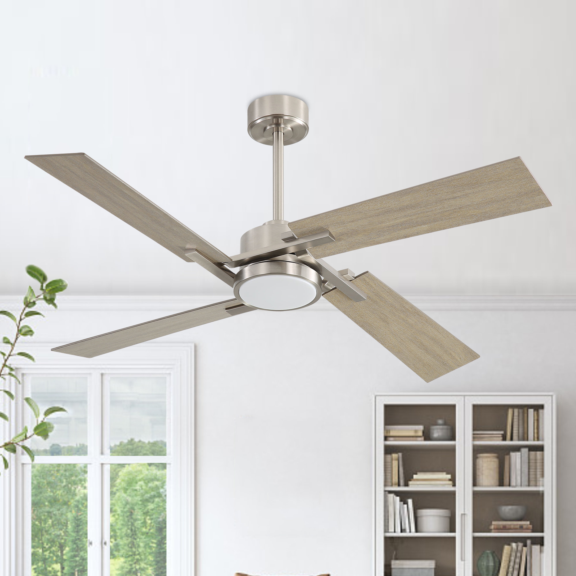 Wrought Studio™ Kyliegh 56'' 4-Blade DC Motor Ceiling Fan with LED ...