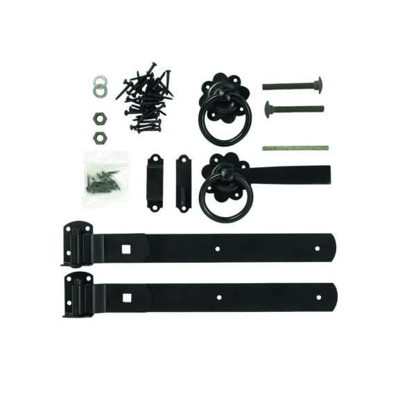Forest Garden Black Metal Hinge for Gates | Wayfair.co.uk