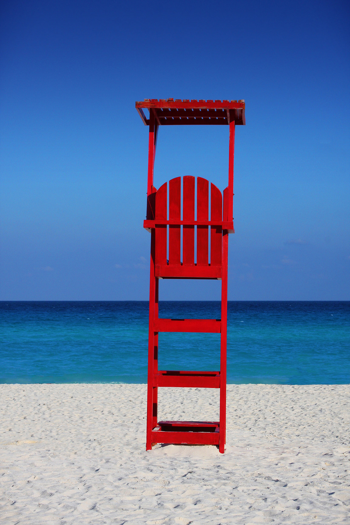 Buy Art For Less Caribbean Beach Lifeguard Stand by Jobe Waters ...