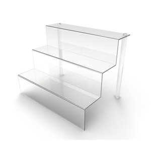 Rebrilliant Acrylic Risers 11.8" W x 8.5" D Three-Tier Acrylic Step ...