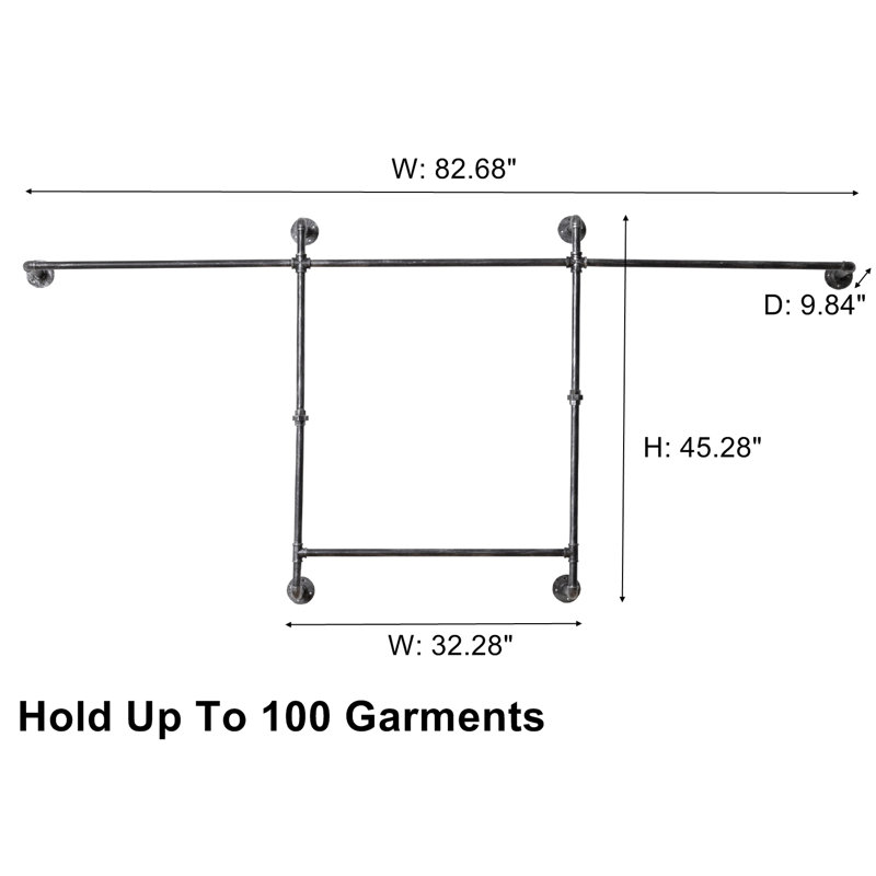 Williston Forge Ashanti-Leigh 45.3" W Clothes Racks & Reviews | Wayfair