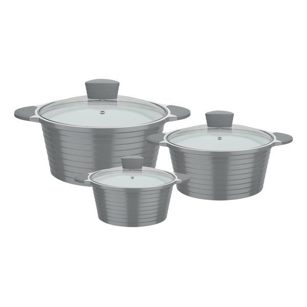 GSW 4.4L Non-Stick Aluminium Pot Set | Wayfair.co.uk