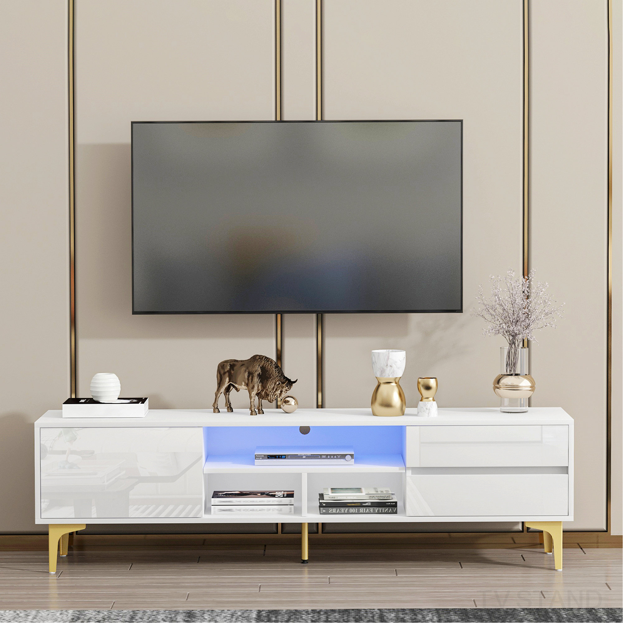 Mercer41 Christalla 63'' Media Console - Wayfair Canada