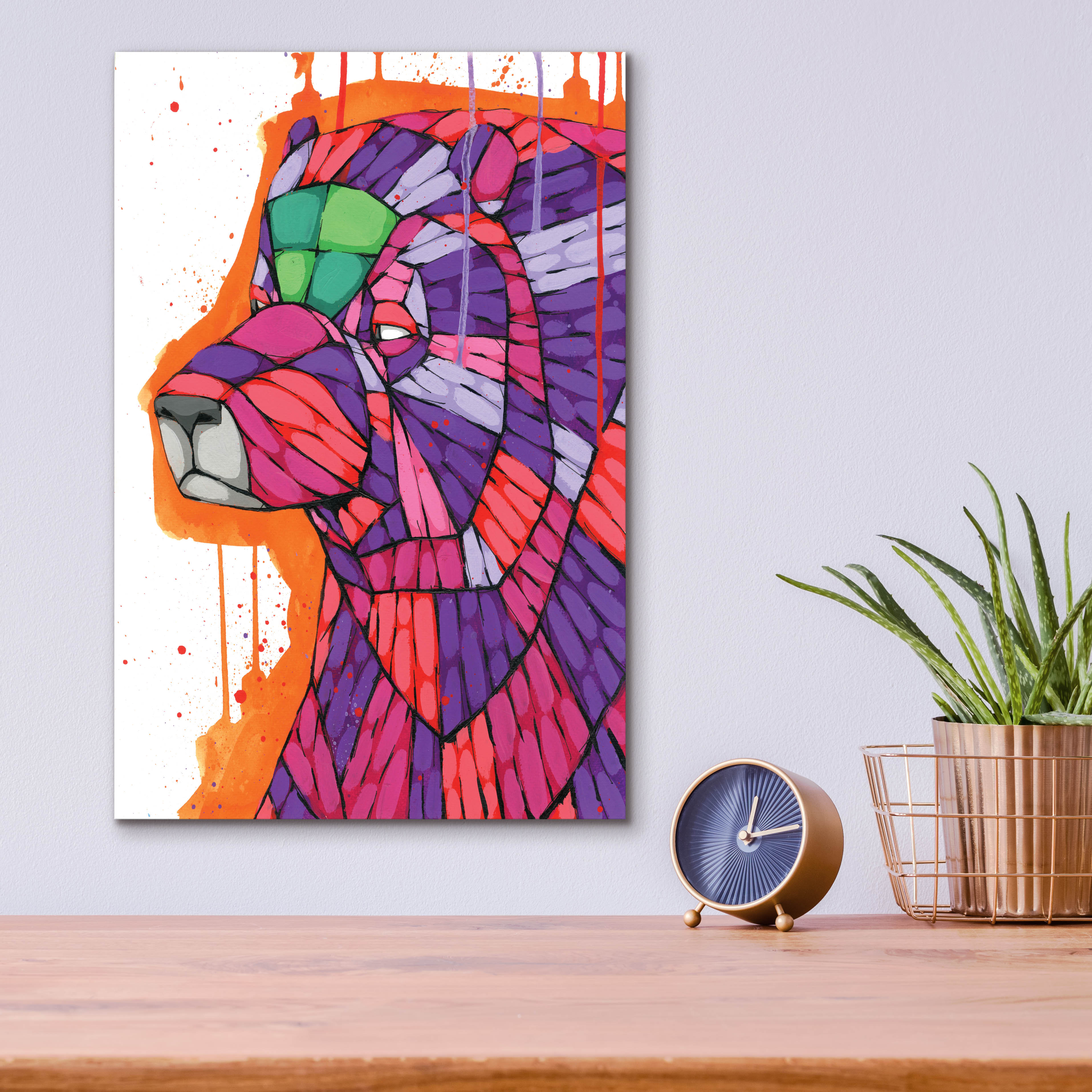 Trinx 'Grizzly' by Ric Stultz, Acrylic Glass Wal Art - Wayfair Canada