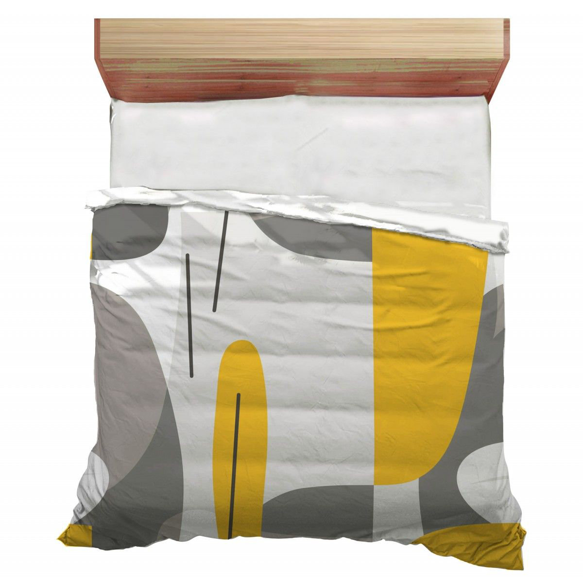 VisionDecor Abstract Bedding Art Comforter Curved shapes_12510 | Wayfair