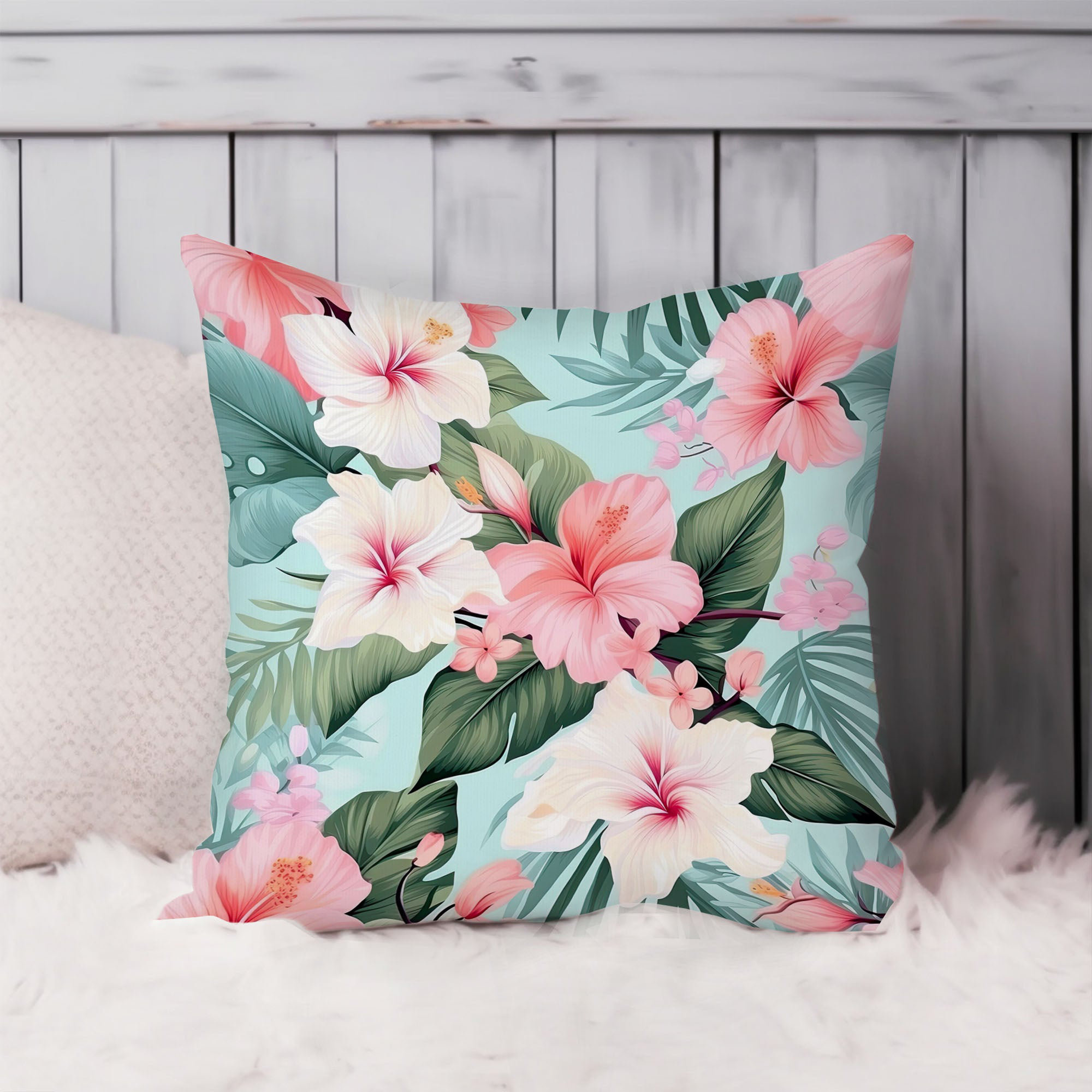 Ethan Taylor Floral Hibiscus Flower Pattern III Hawaiian Tropical | Wayfair