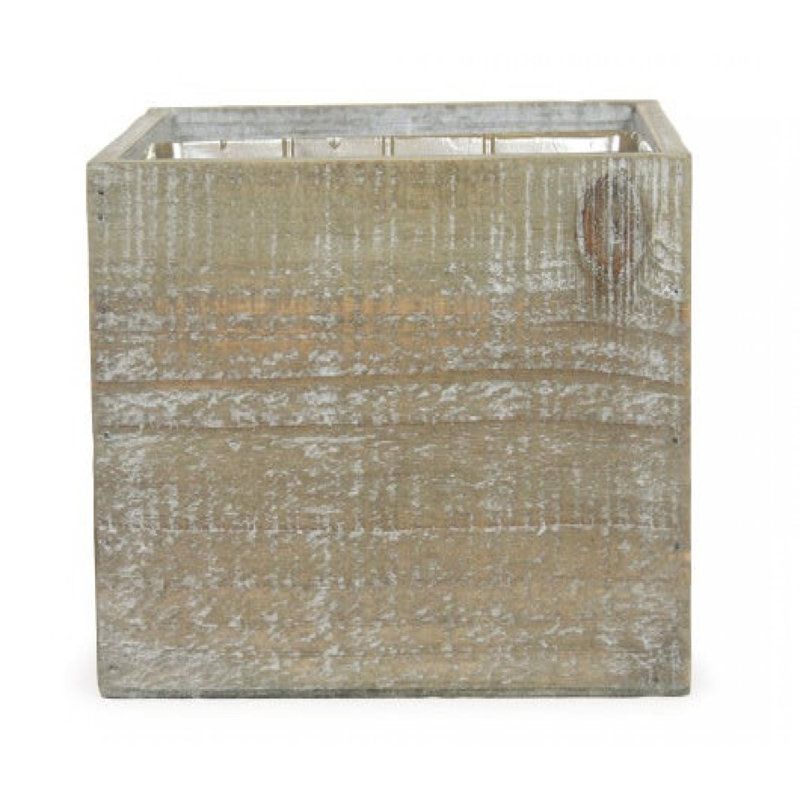 Gracie Oaks Rustic Finish Cube Box | Wayfair