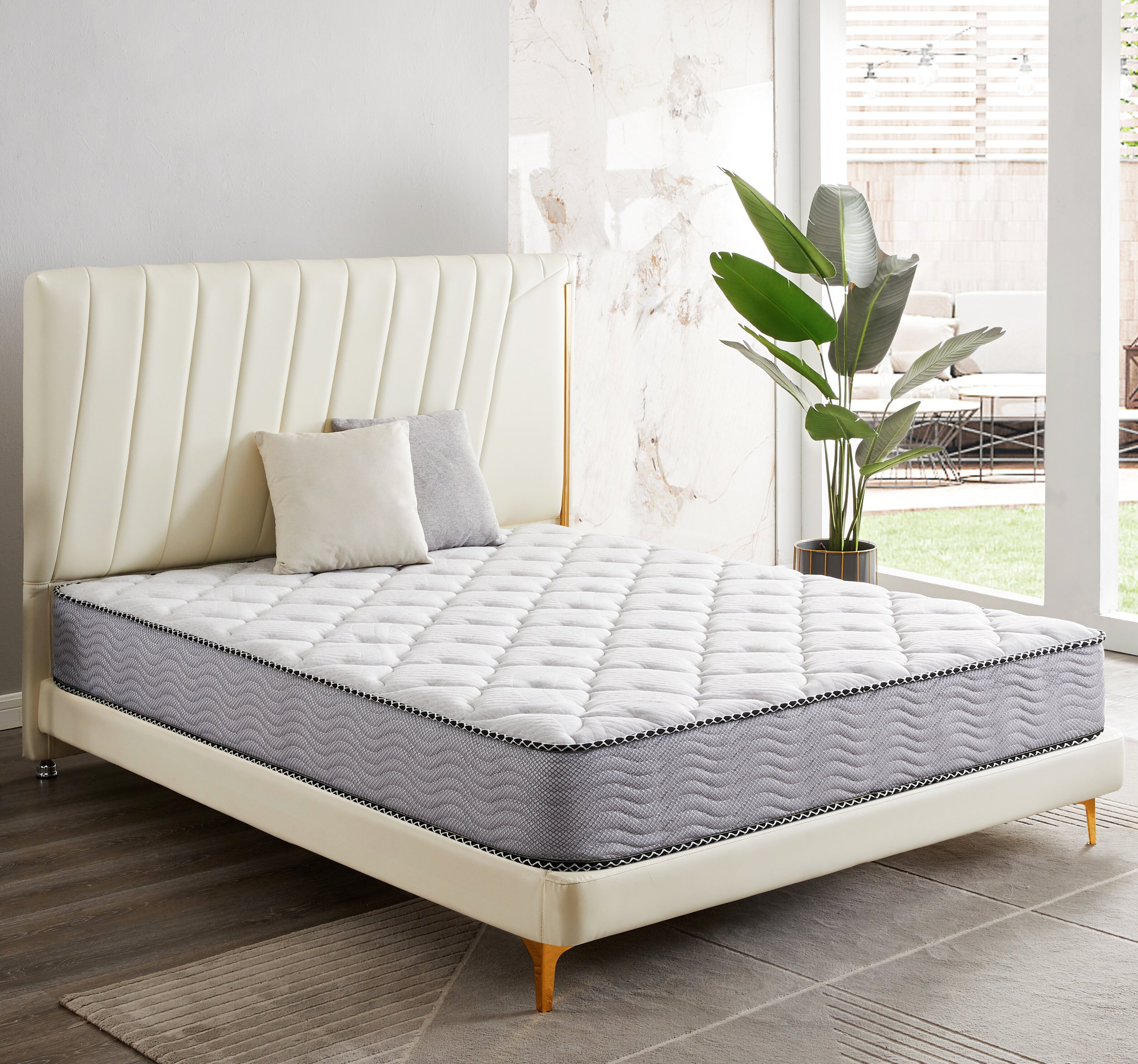Restologie Sigma 10.5" Medium Hybrid Mattress & Reviews | Wayfair