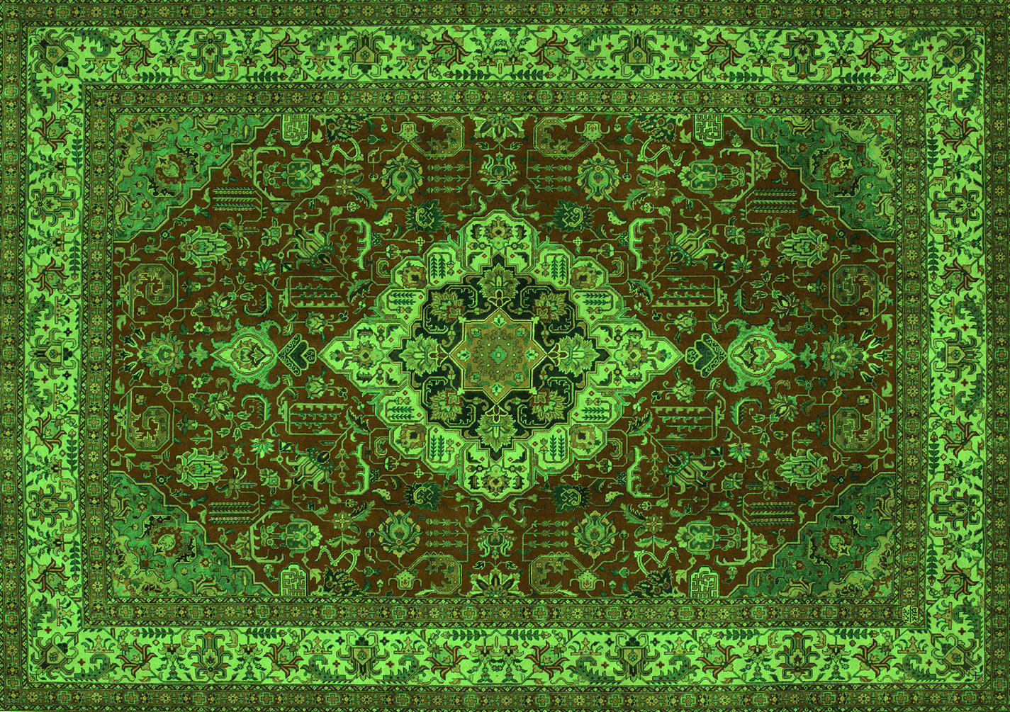 Alcott Hill® Traditional 62 Green Machine Washable Area Rugs | Wayfair