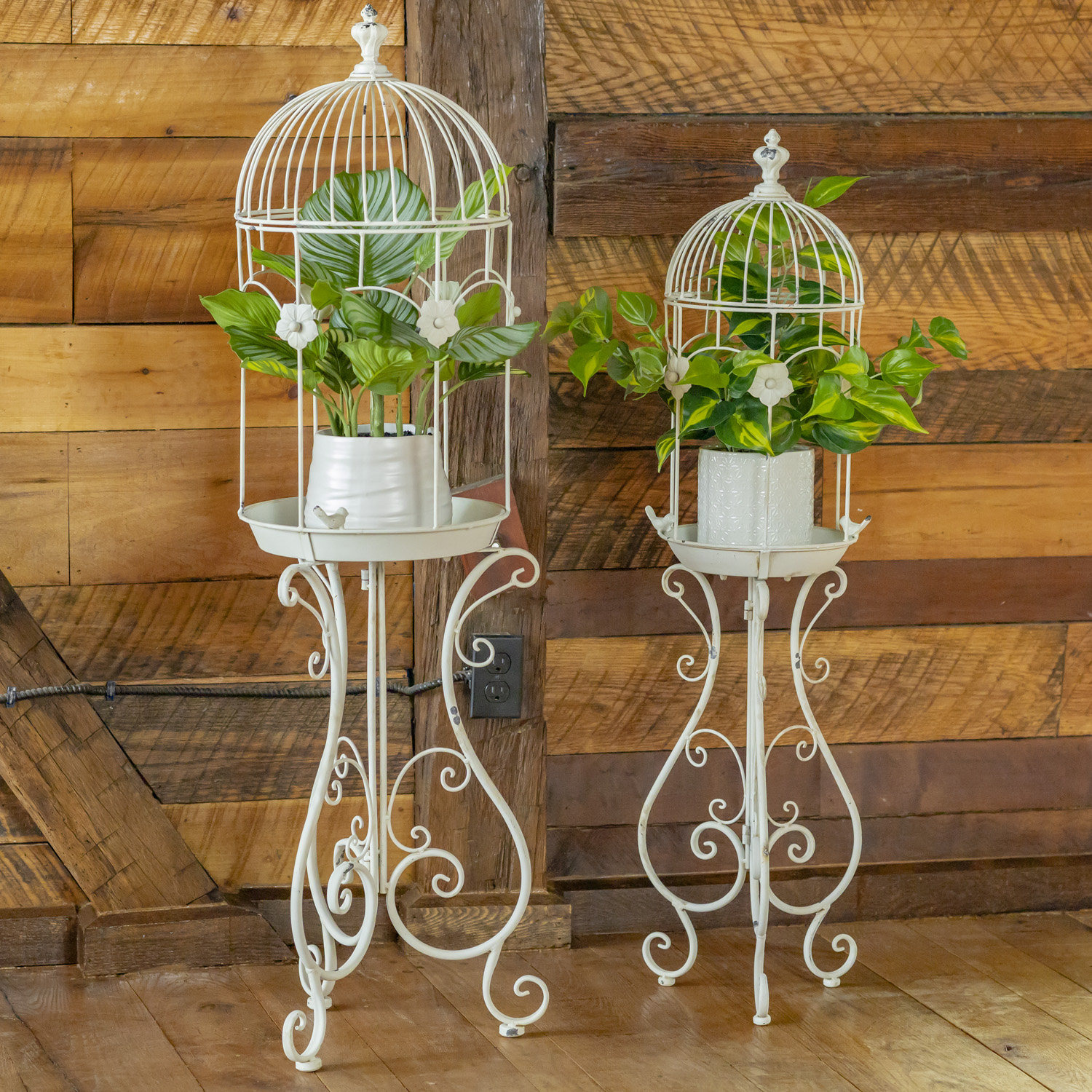 Darby Home Co Furnier 50'' Iron Floor Bird Cage with Stand | Wayfair