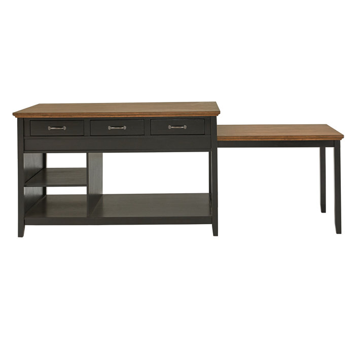 Kingstown Home Spadina Wood Kitchen Island & Reviews | Wayfair
