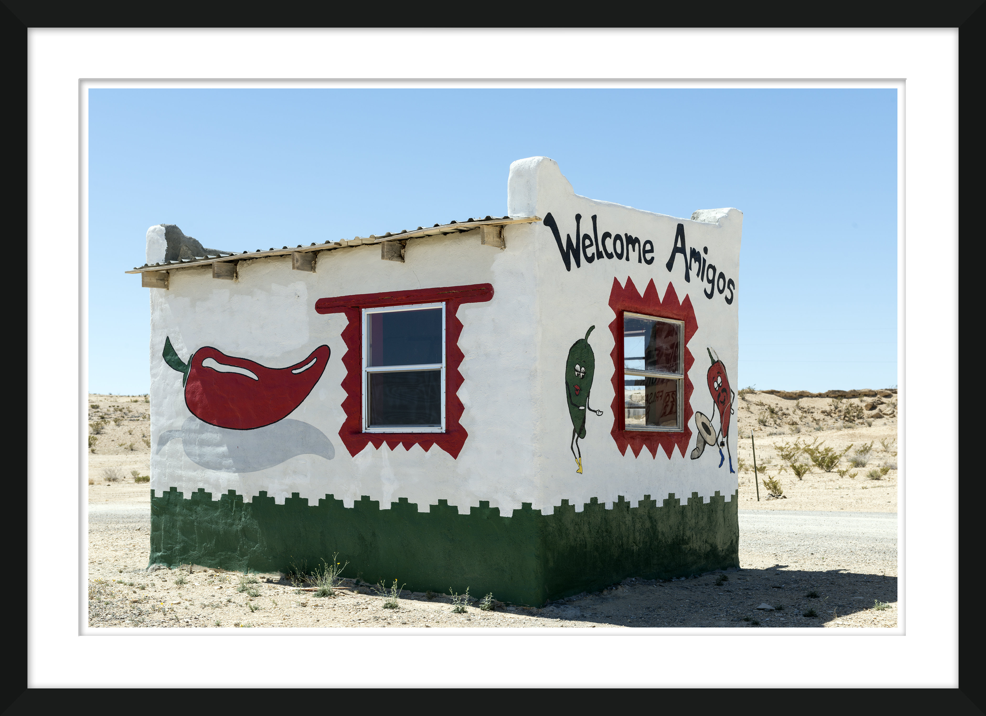 Ebern Designs 'Welcome Amigos' Framed Photographic Print | Wayfair