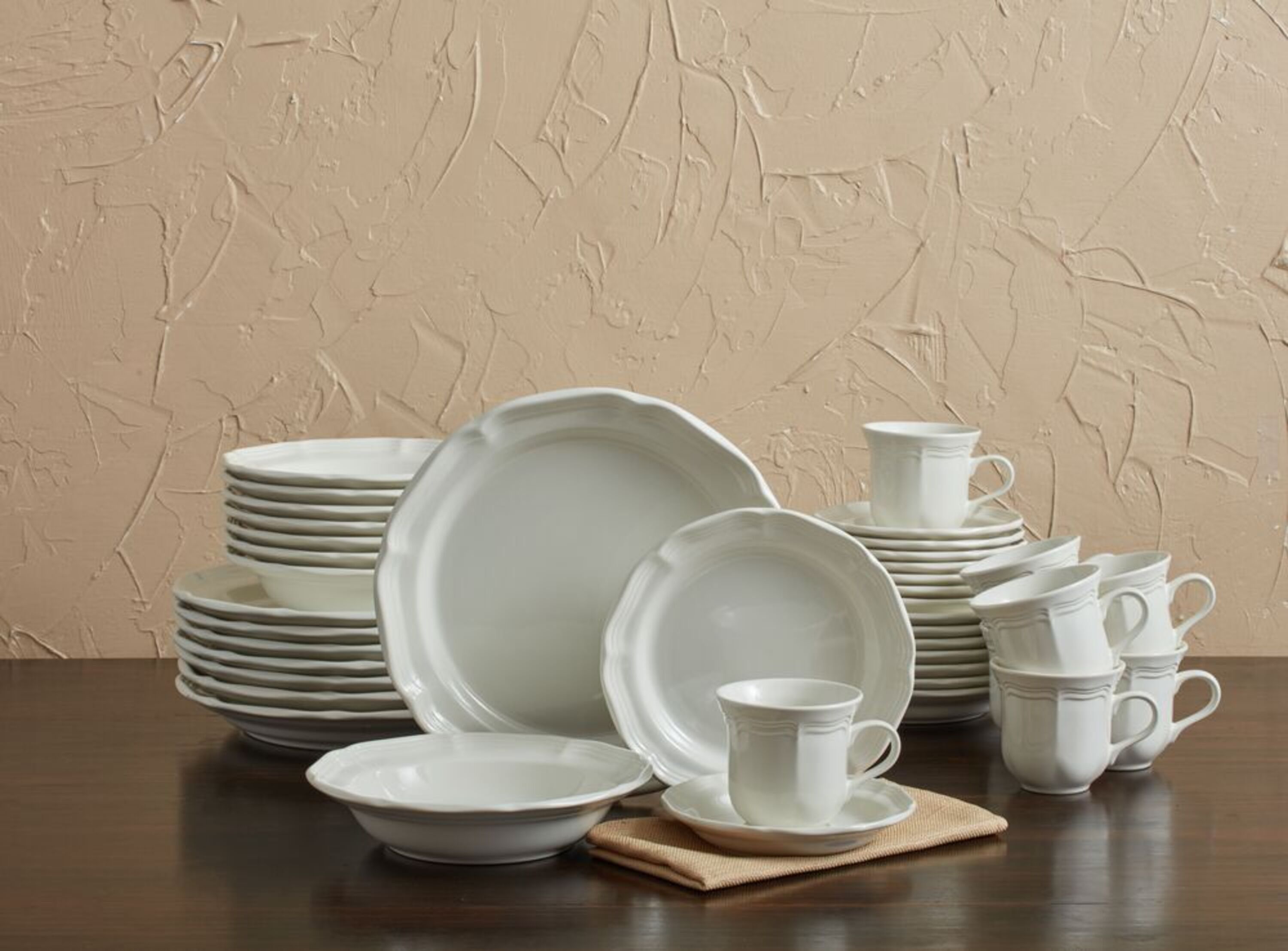Mikasa French Countryside 40-Piece Dinnerware Set, Service For 8 ...