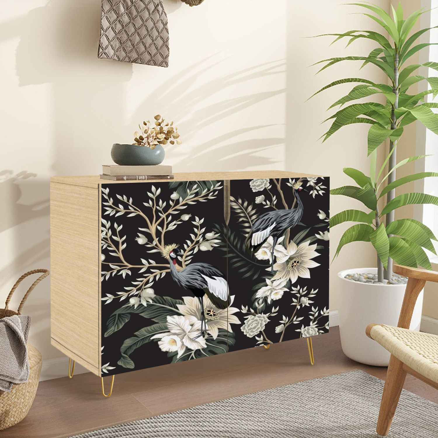 East Urban Home Sideboard Buffet Cabinet with Storage Vintage garden ...